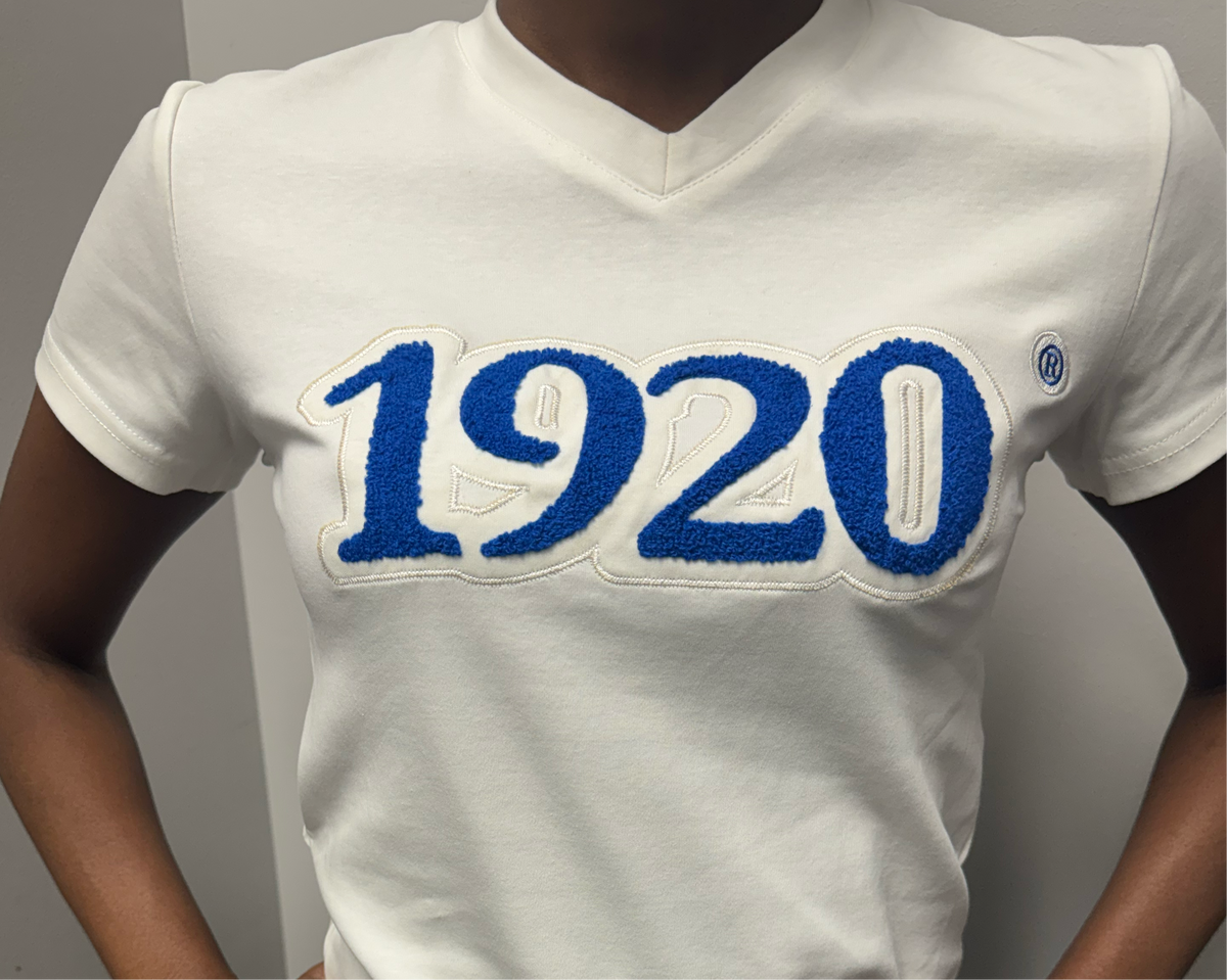Zeta Phi Beta -1920 Embroidered (Soft Touch/White) Dagreekspot Origina ...
