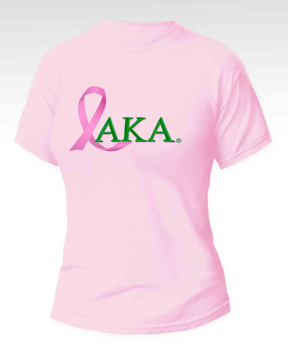 Alpha Kappa Alpha - “Breast Cancer Awareness" (Tee,Pink/Green) – Da ...