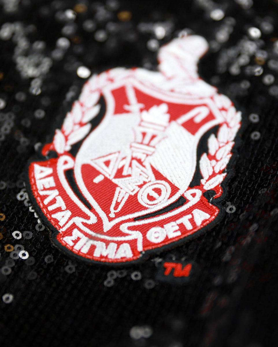 Delta Sigma Theta -Sequin Jacket (Black) (2nd addition) – Da Greek Spot