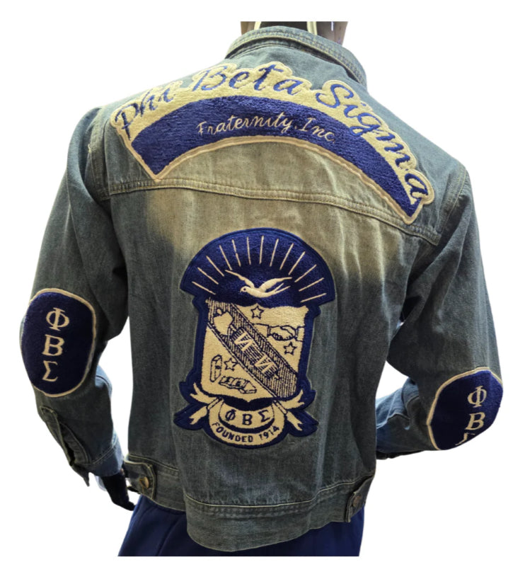 Phi Beta Sigma - Denim Jacket – Da Greek Spot