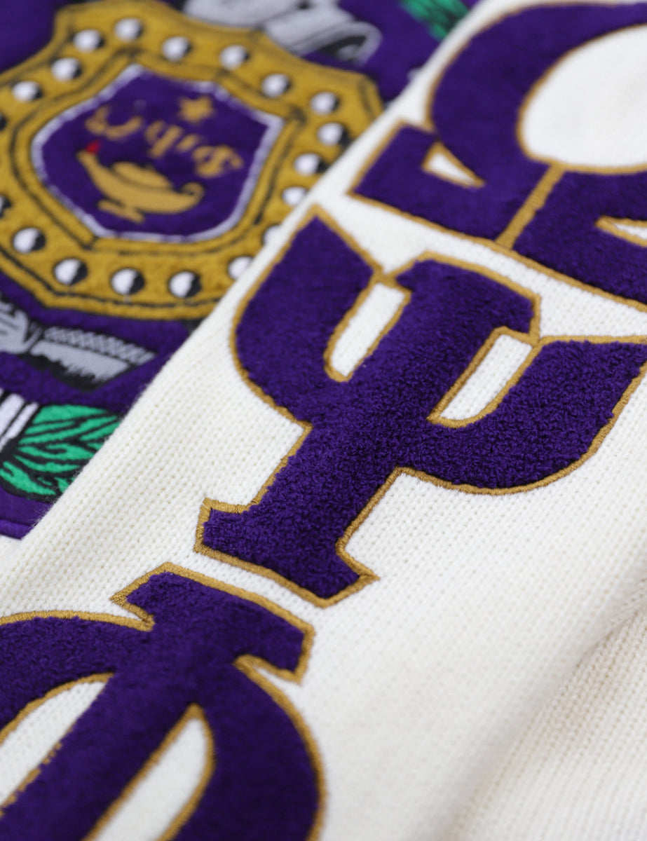Omega Psi Phi - VNeck Sweater (Ivory) – Da Greek Spot