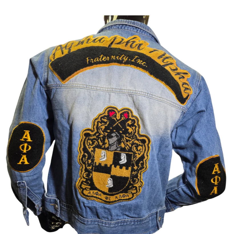 Alpha Phi Alpha - Denim Jacket – Da Greek Spot