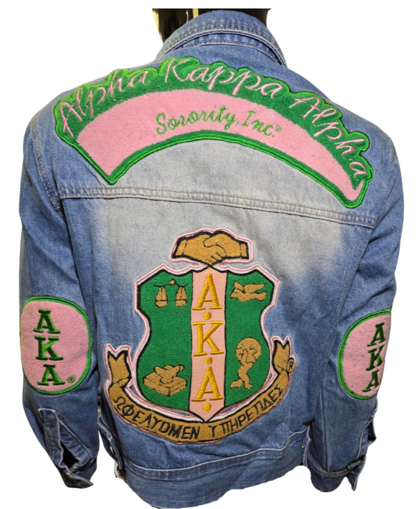Alpha Kappa Alpha - Denim Jacket – Da Greek Spot
