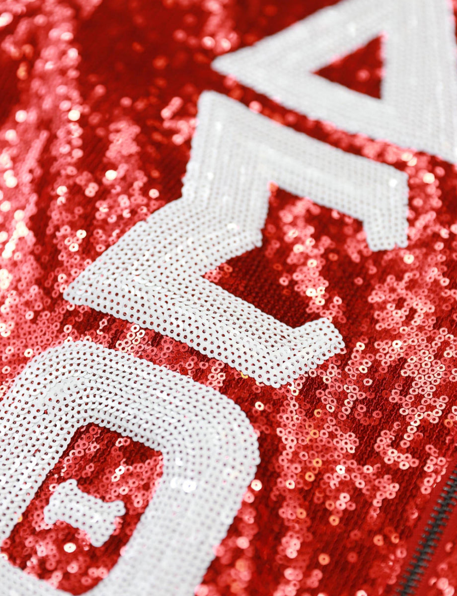 Delta Sigma Theta -Sequin Jacket (Red) (2nd addition) – Da Greek Spot