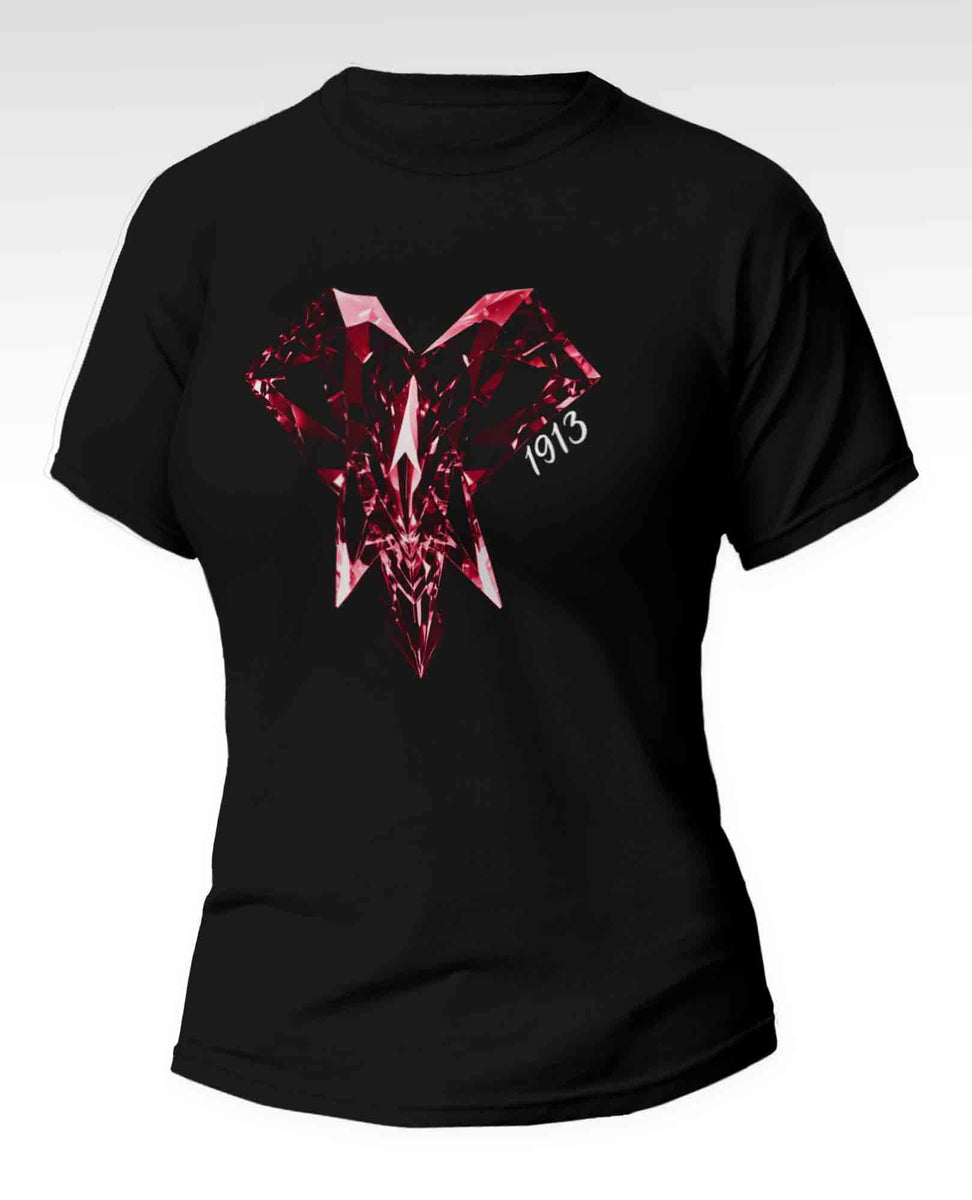 Delta Sigma Theta - “Diamond Elephant” Printed Tee (Black) – Da Greek Spot