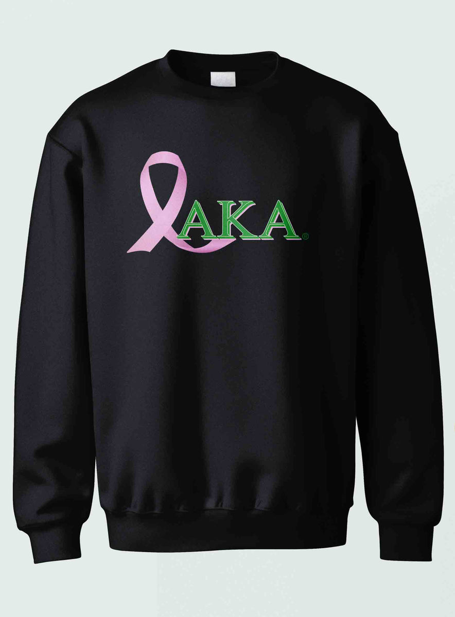 Alpha Kappa Alpha - Breast Cancer Awareness(Crewneck Sweatshirt(Green ...