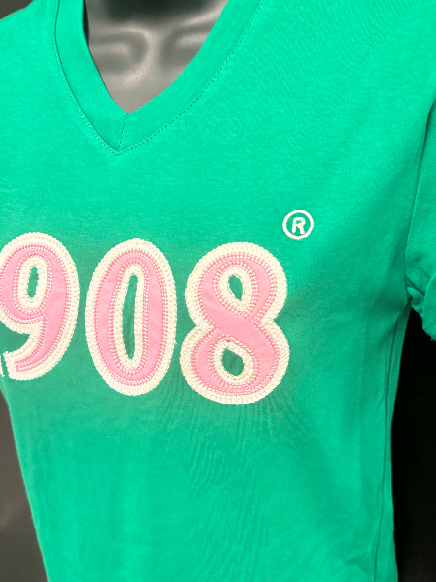 Alpha Kappa Alpha -1908 Embroidered (Soft Touch/Green) Dagreekspot Ori ...