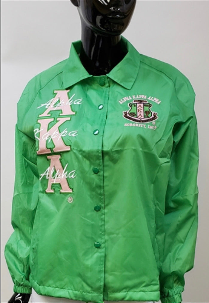 Alpha Kappa Alpha - Line Jacket Green – Da Greek Spot