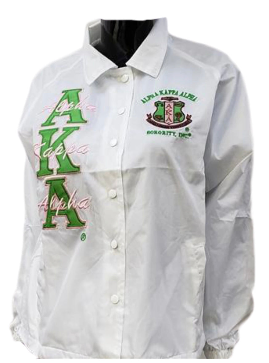 Alpha Kappa Alpha - Line Jacket (White) – Da Greek Spot